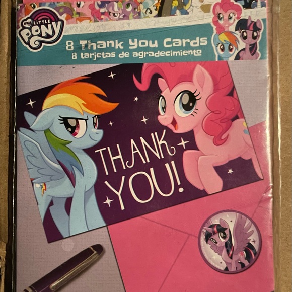 Hasbro | Other | My Little Pony Thank You Cards | Poshmark